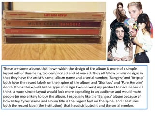 Conventions of the spine of an album | PPT