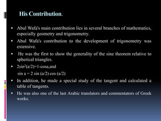 Abul Wafa Al Buzjani. | PPTX | Islam | Religion & Spirituality