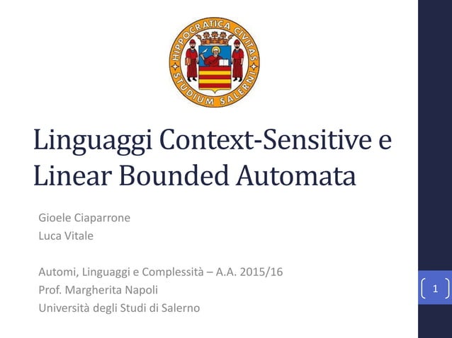 Linguaggi Context-Sensitive e Linear Bounded Automata | PDF | Programming Languages | Computing