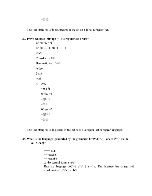 AUTOMATA THEORY - SHORT NOTES | DOC | Programming Languages | Computing
