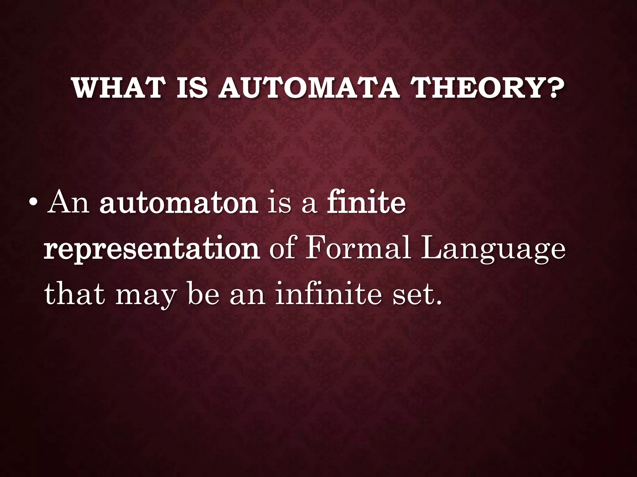 Introduction to Automata Languages and Computation | PPT