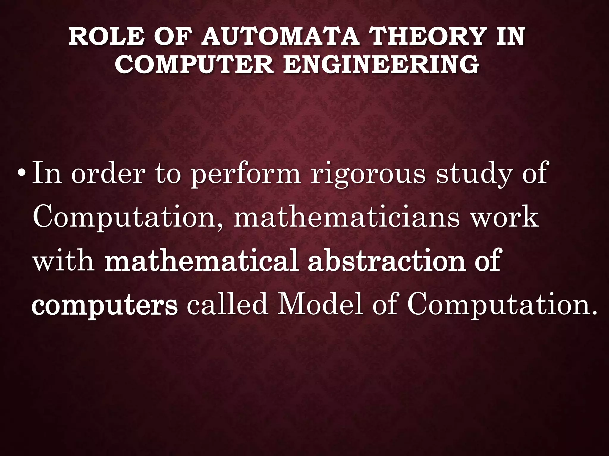 Introduction to Automata Languages and Computation | PPTX | Programming Languages | Computing