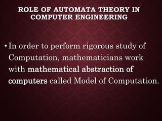 Introduction to Automata Languages and Computation | PPTX | Programming Languages | Computing