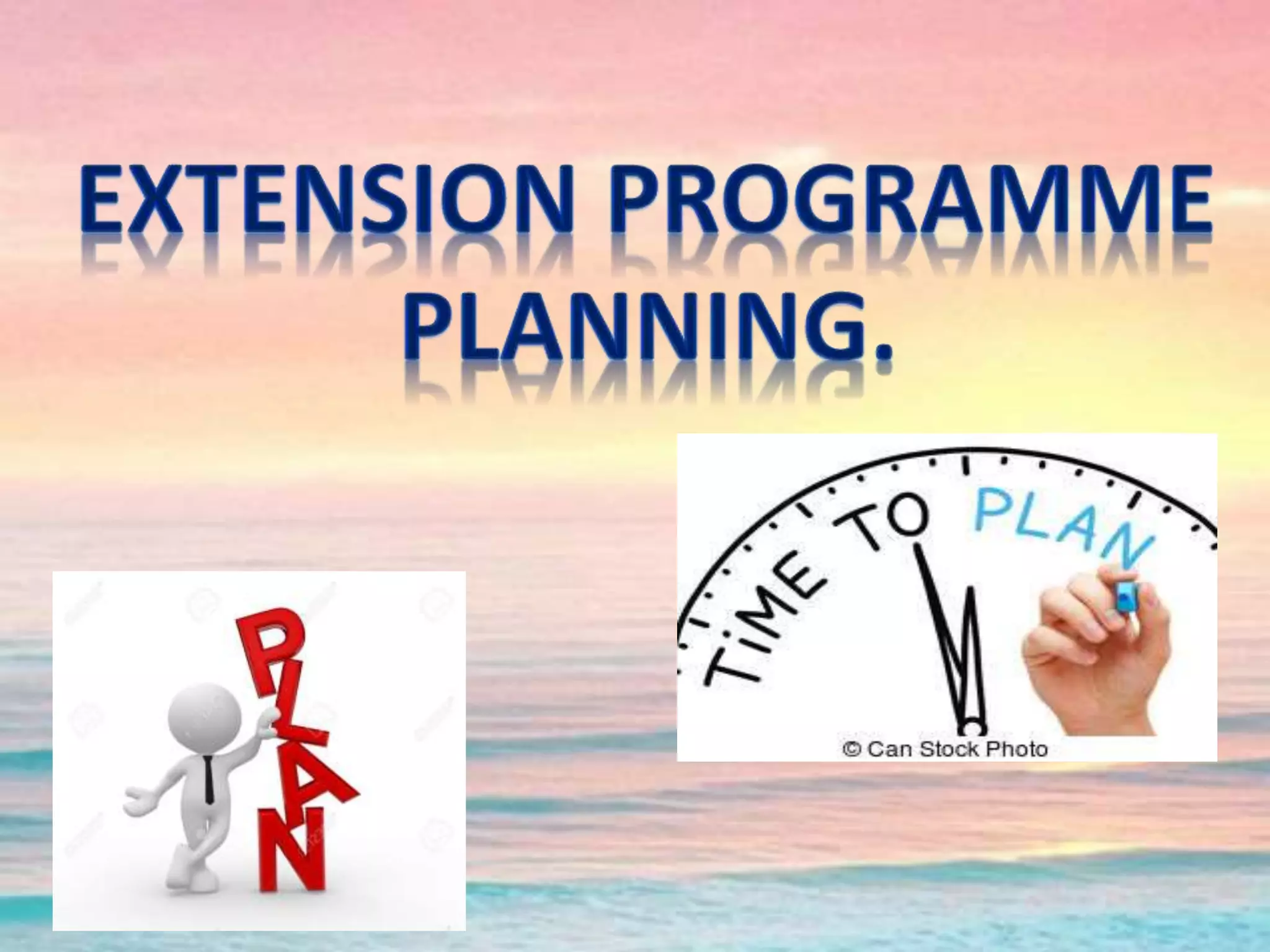Extension programme planning | PPTX