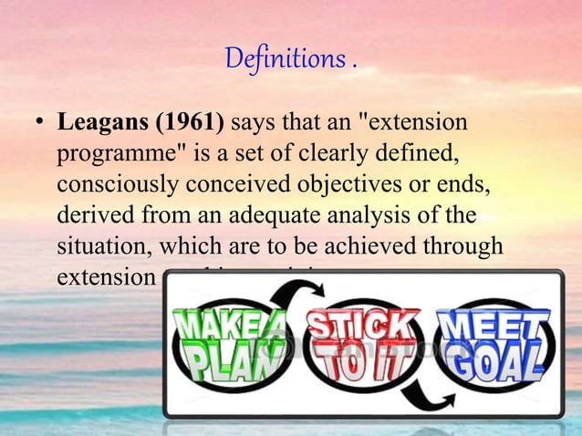 Extension programme planning | PPTX