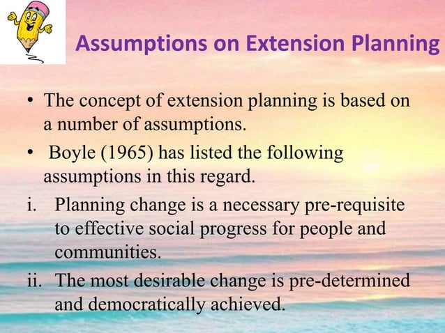 Extension programme planning | PPTX