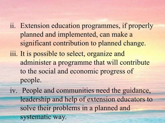 Extension programme planning | PPTX