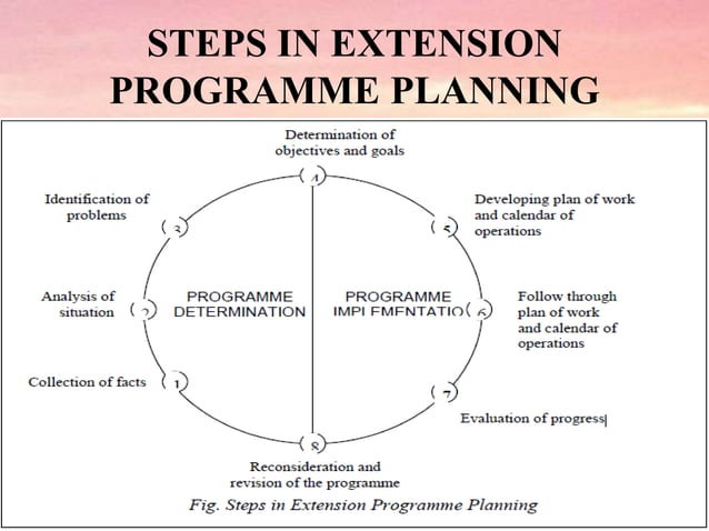 Extension programme planning