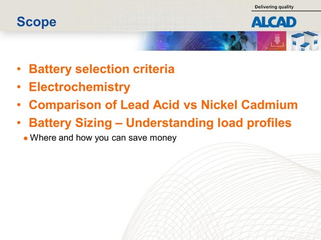 battery sizing calc and sizing of alcad. | PDF