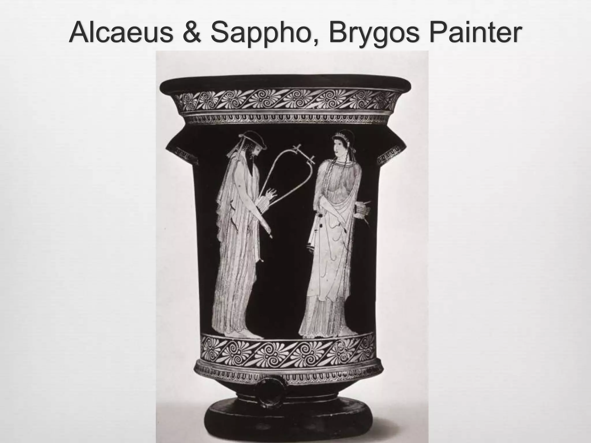 Alcaeus&sappho drinking | PPT