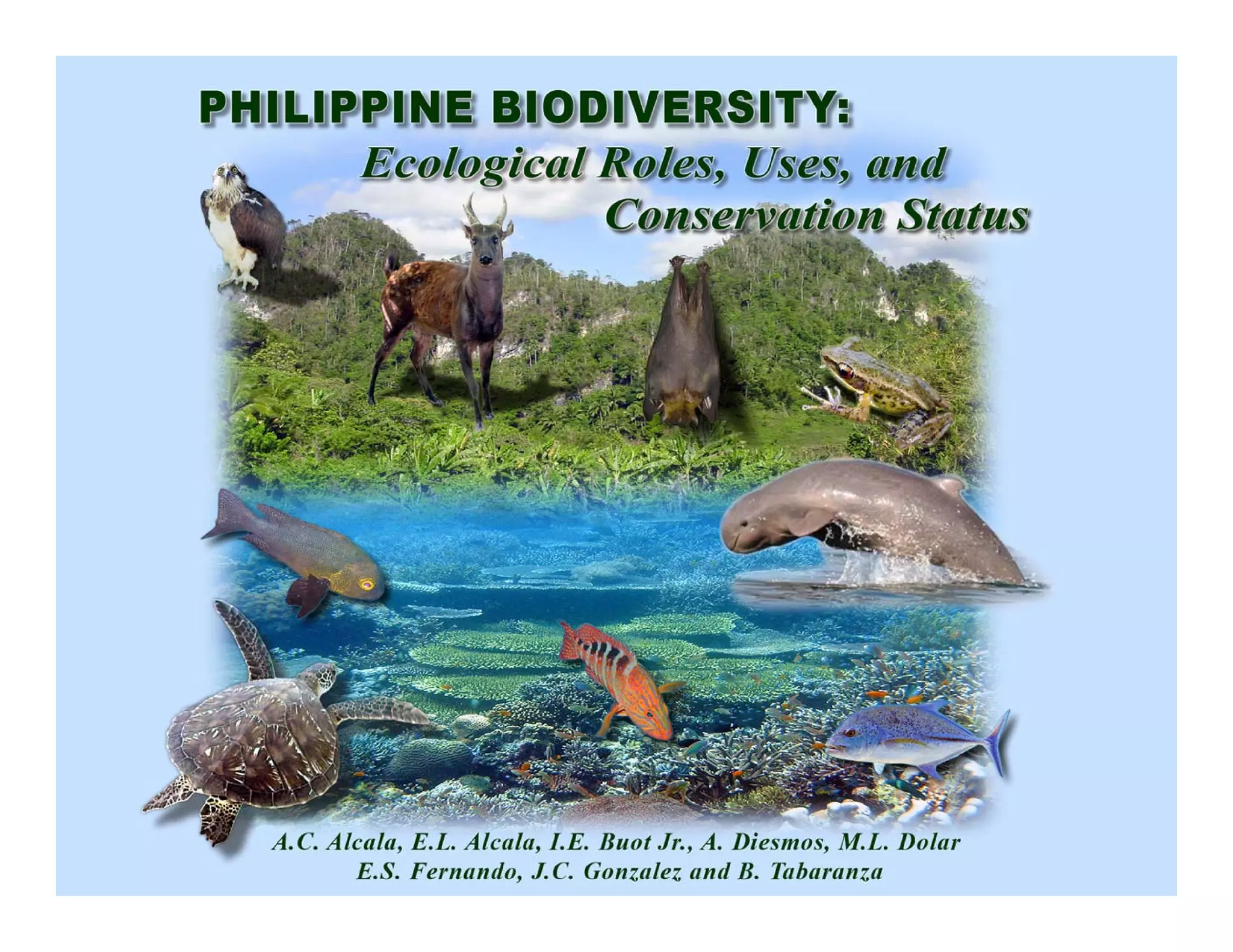 PHILIPPINE BIODIVERSITY: Ecological Roles, Uses, and Conservation ...