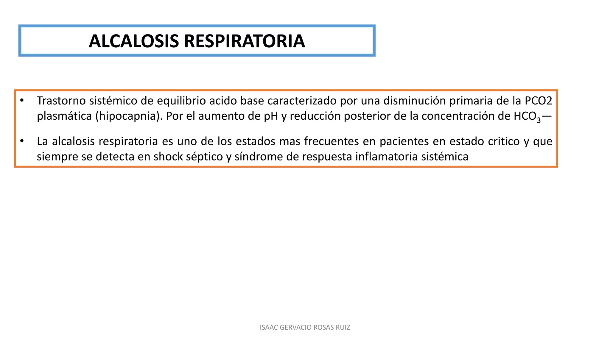 Alcalosis | PPTX