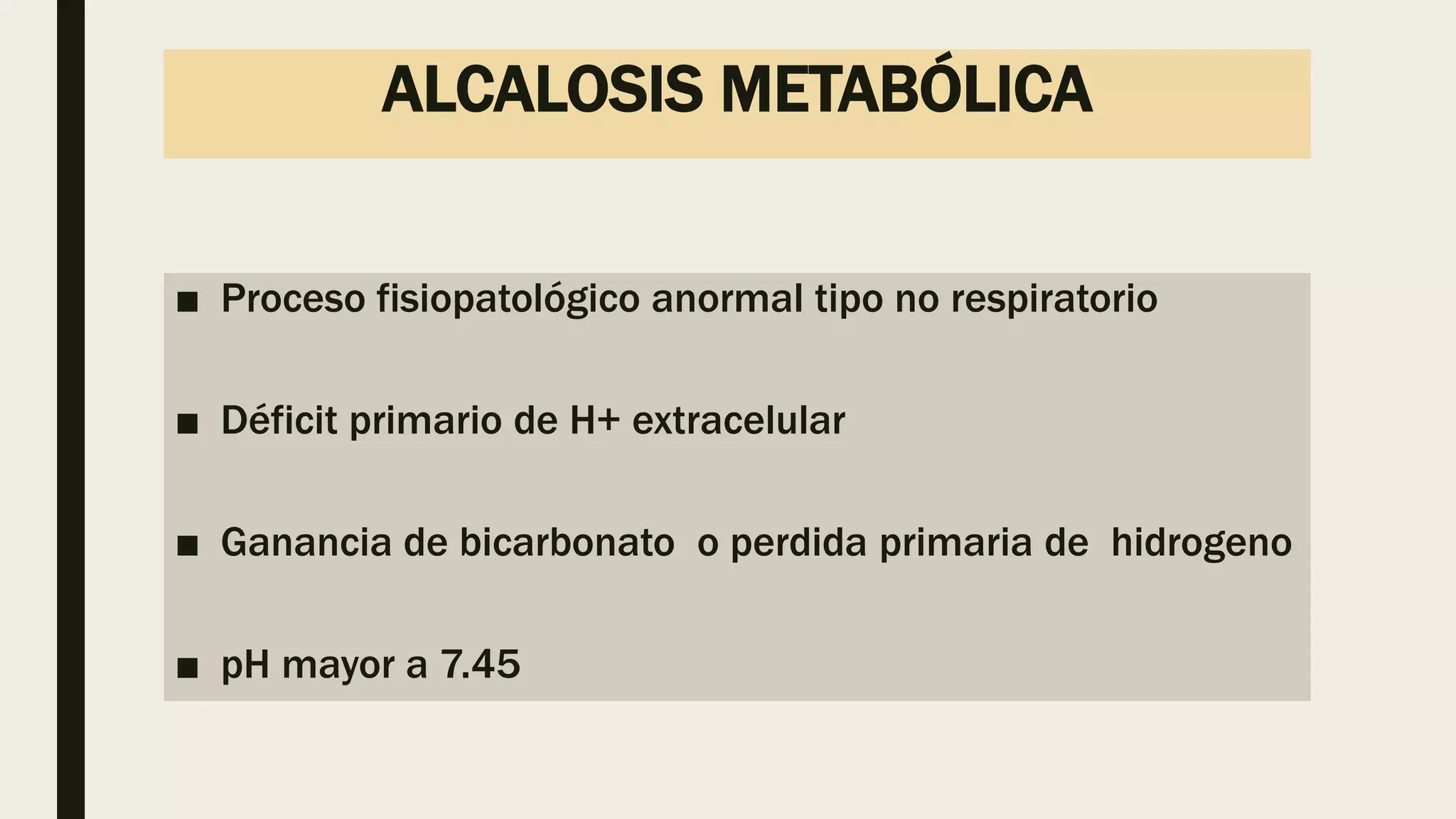 Alcalosis metabolica | PPTX