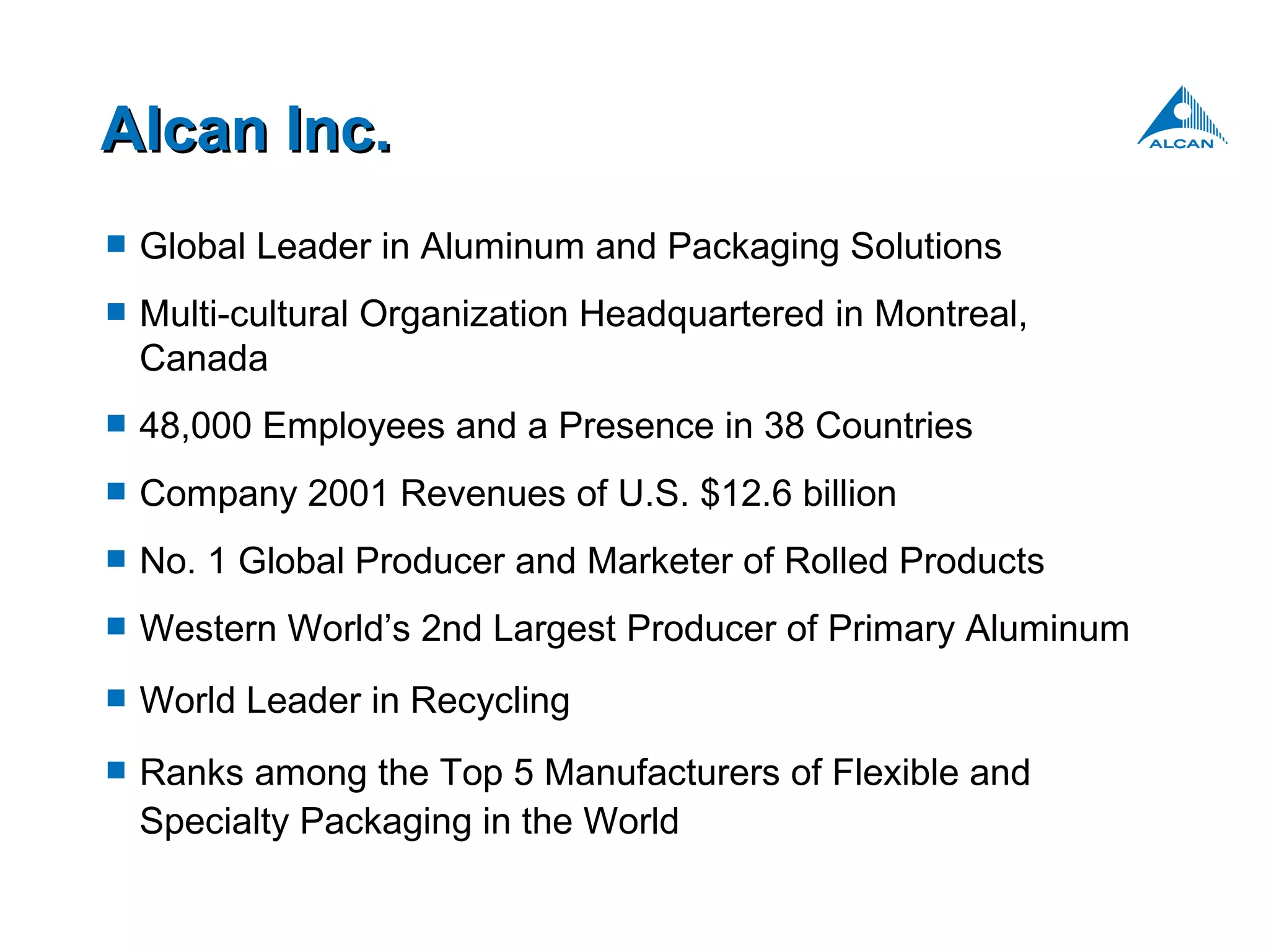 Alcan aluminum recycling | PPT