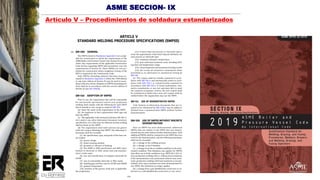 Alcance ASME seccion IX | PDF