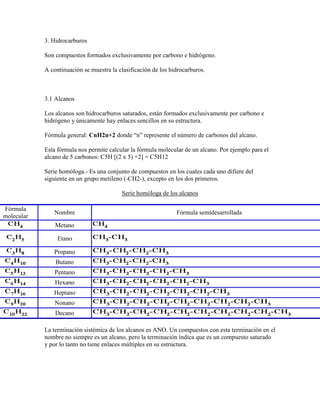 Alcanos | DOCX