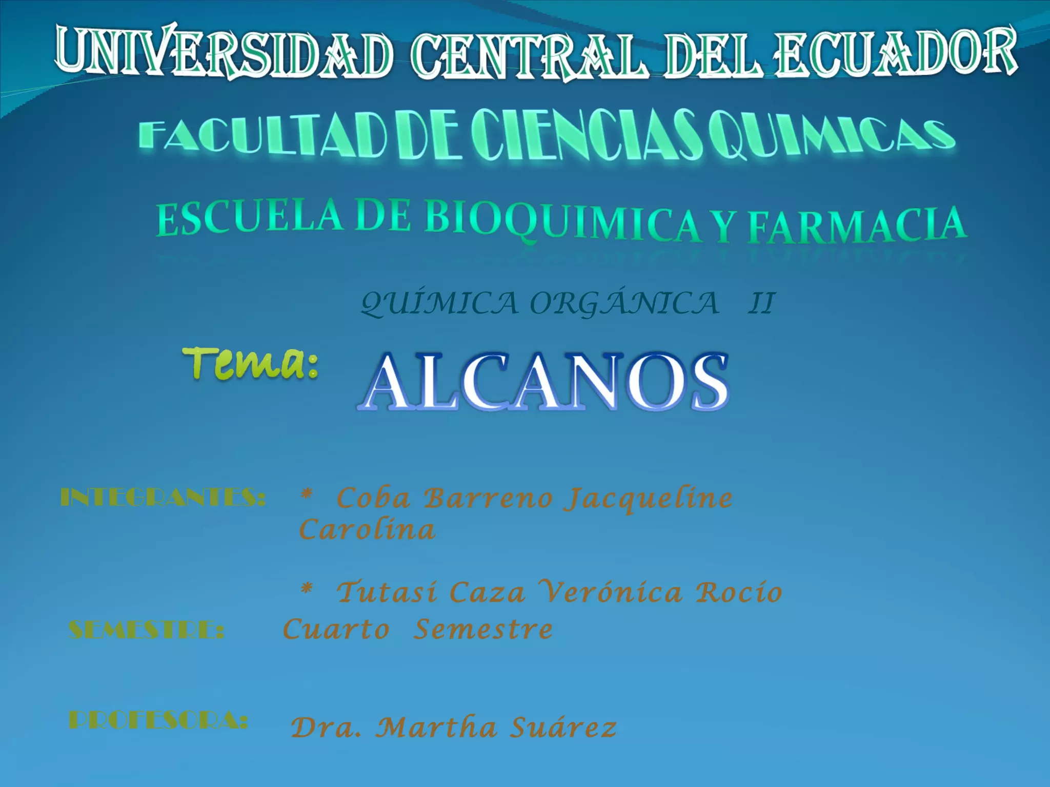 Alcanos coba tutasi | PPT | Chemistry | Science