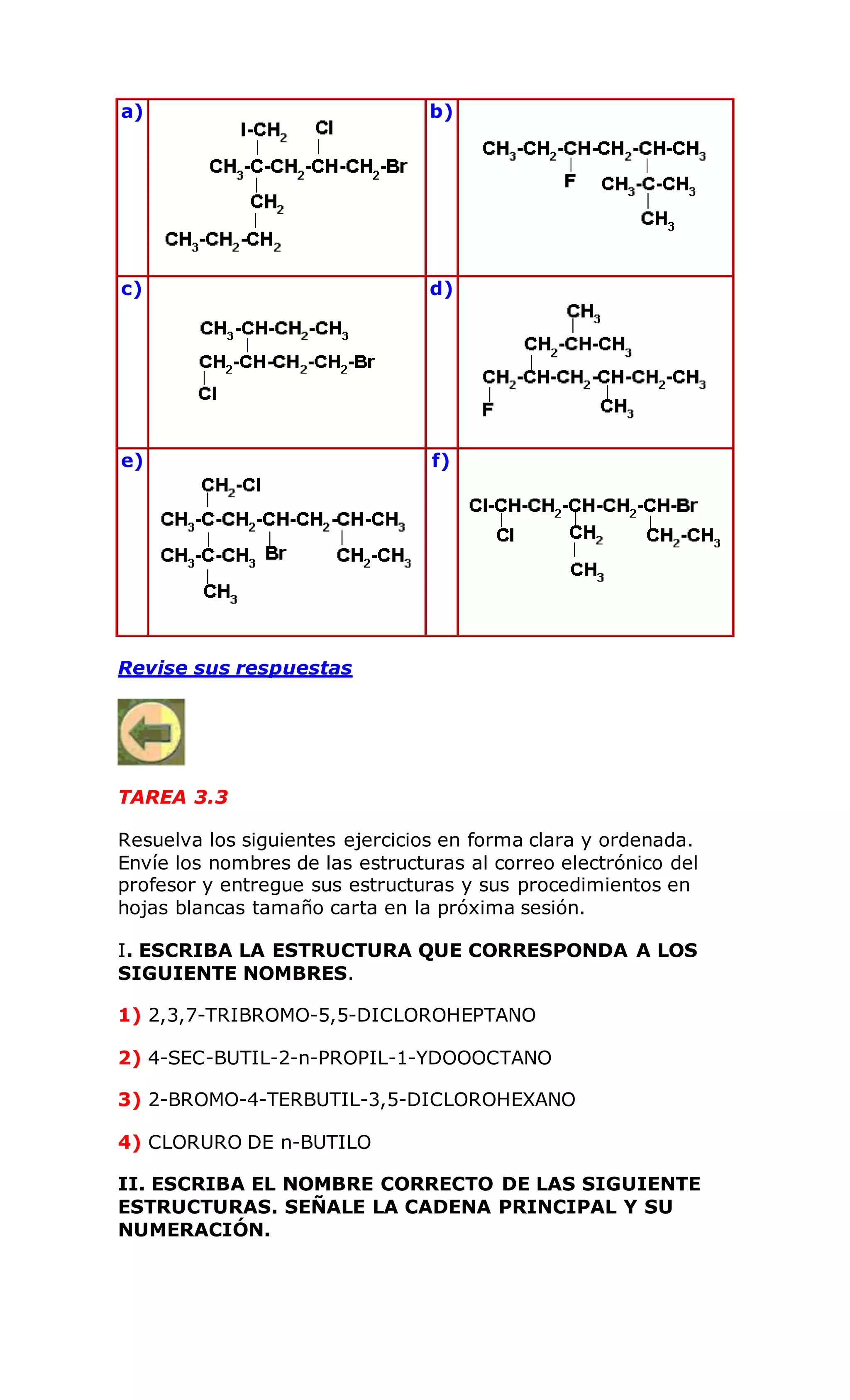 Alcanos nomenclatura | DOCX