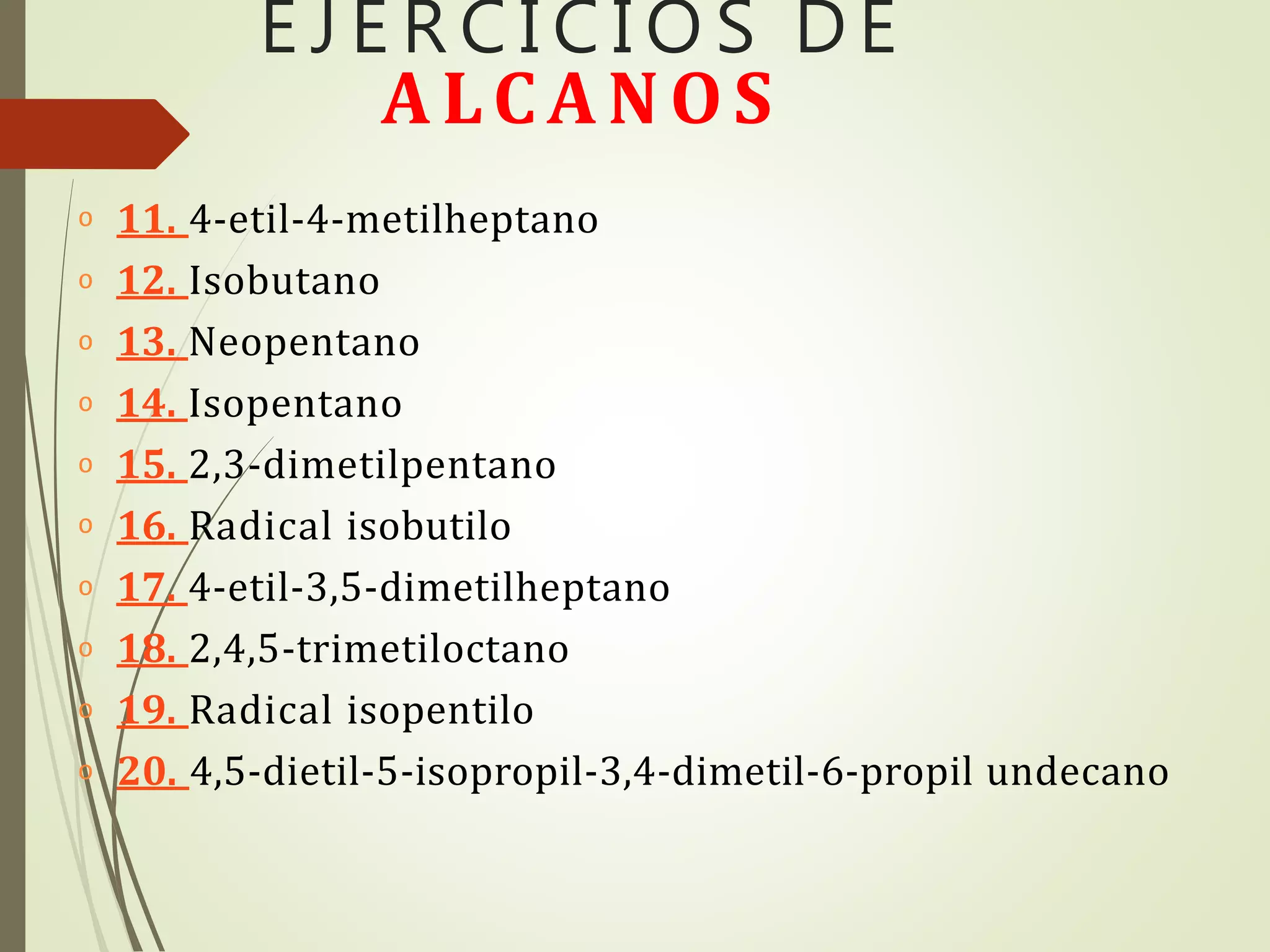 Alcanos normal | PPTX