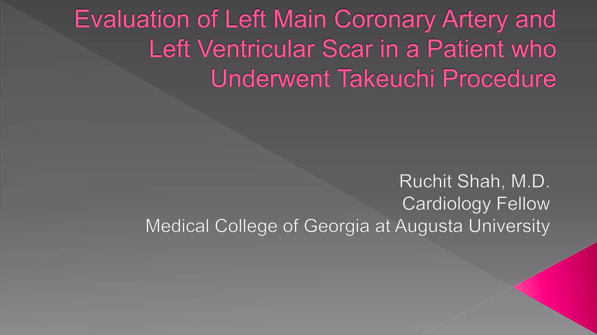 ALCAPA AND TAKEUCHI PROCEDURE | PPTX | Heart and Cardiovascular ...