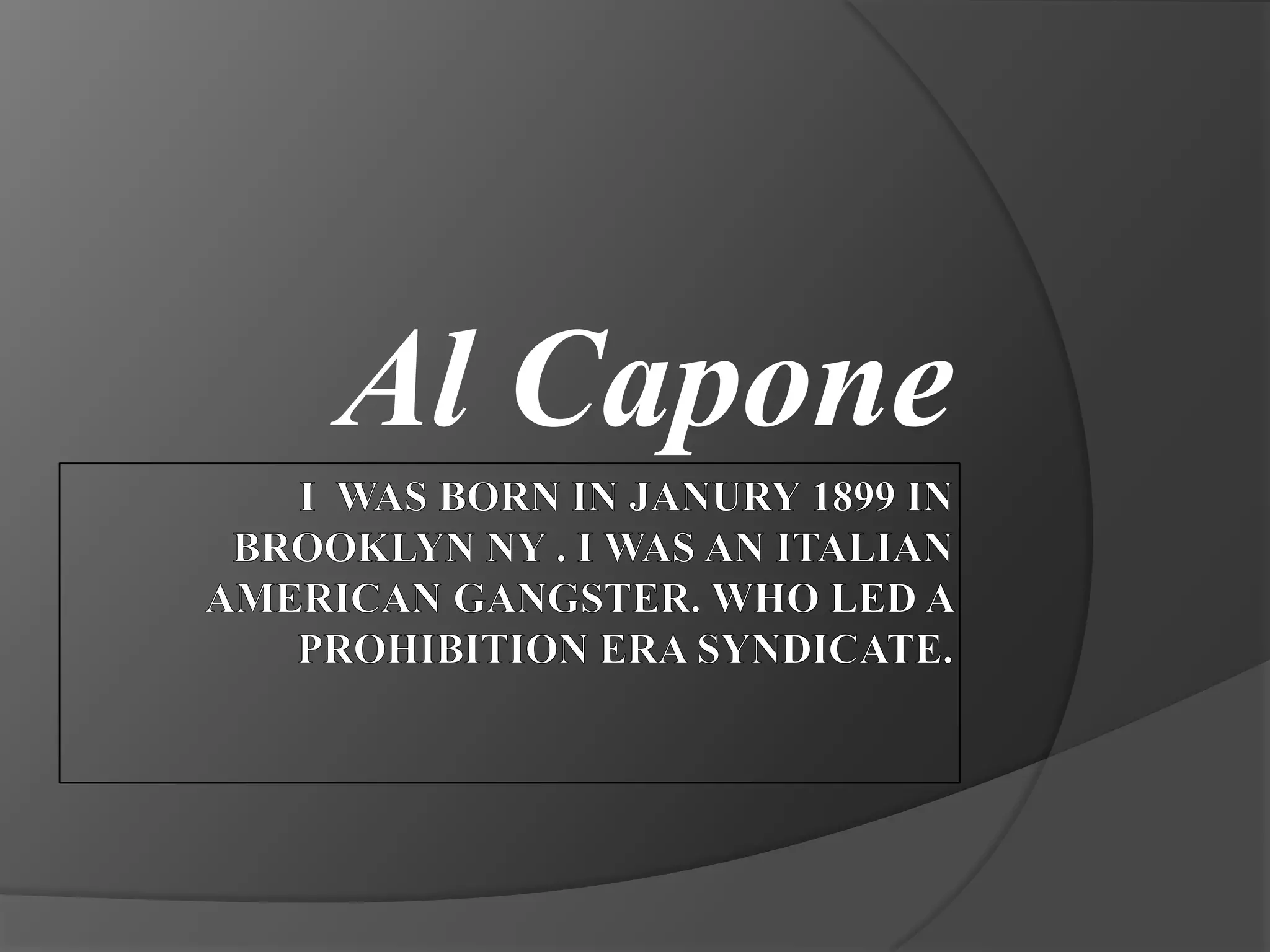 Al capone | PPTX