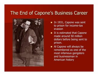 Al Capone Ppt | PDF | Crime & Harmful Acts to Individuals, Society ...