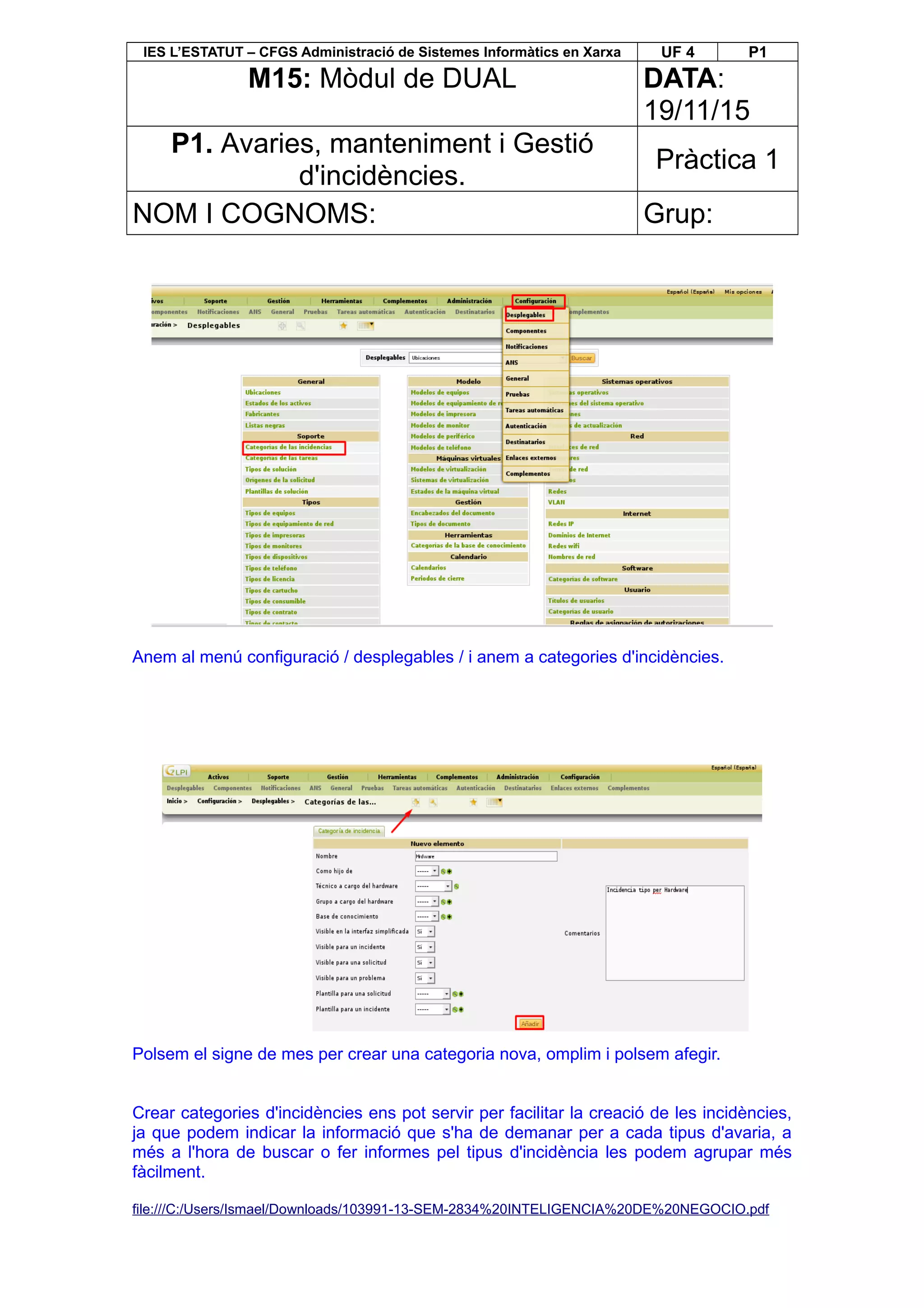 glpi + ocs_inventory | PDF