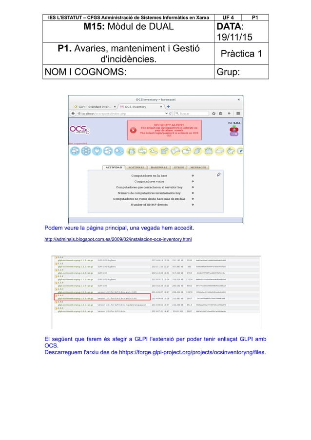 glpi + ocs_inventory | PDF