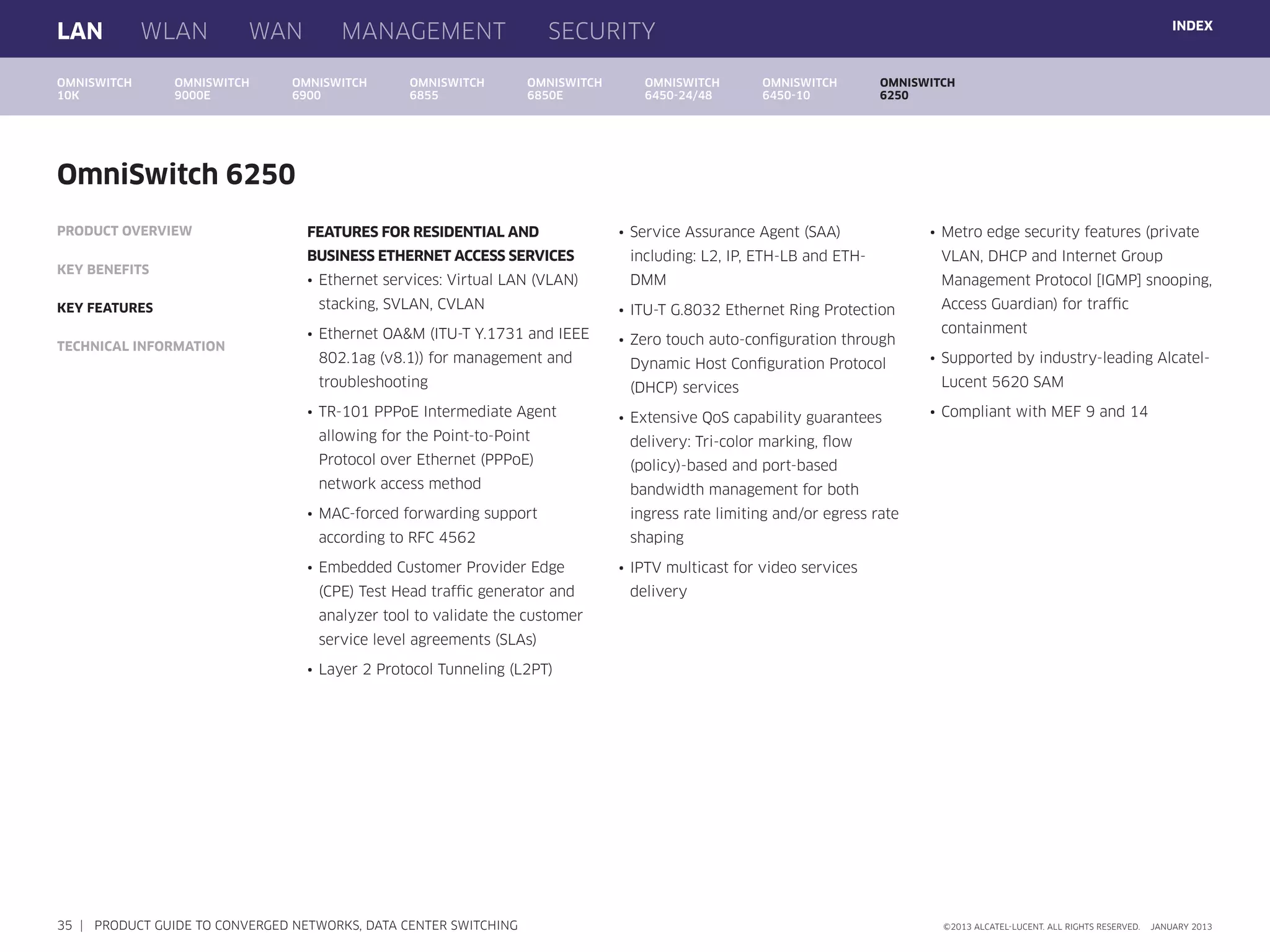 Alcatel Enterprise Switching Product Guide | PPT
