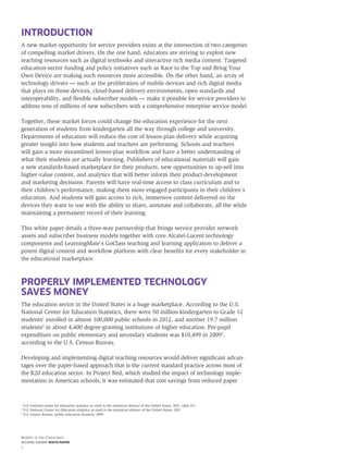 Alcatel-Lucent Cloud Classroom in the Cloud White Paper + Infographic | PDF