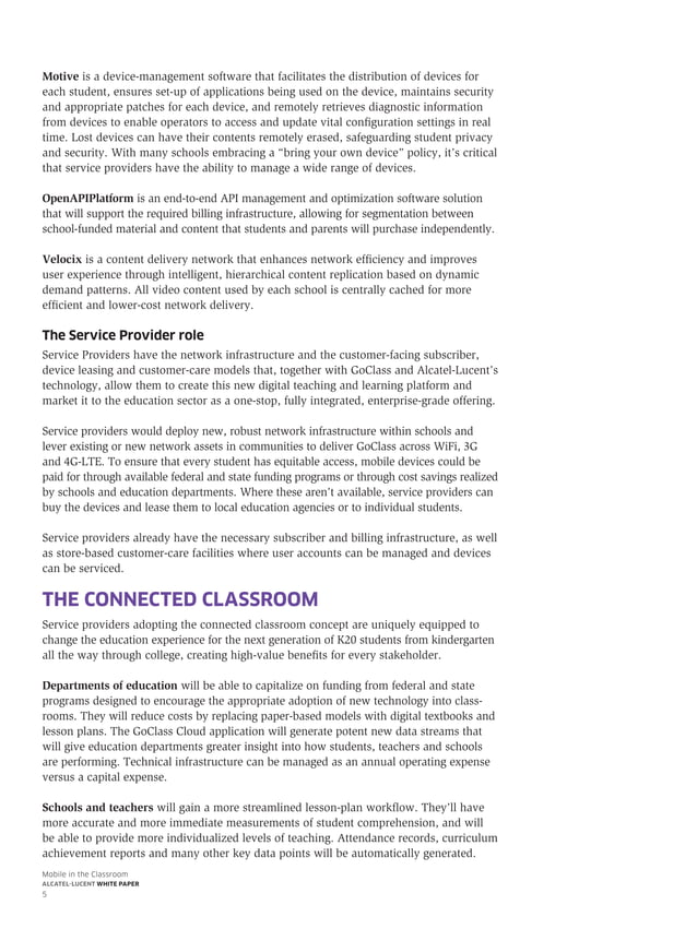 Alcatel-Lucent Cloud Classroom in the Cloud White Paper + Infographic | PDF