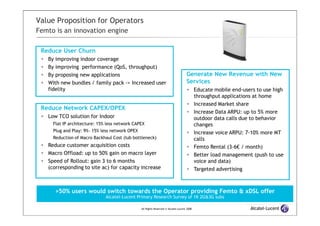 Alcatel lucent femtocell-habtekus09 | PDF