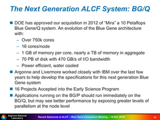 Advances at the Argonne Leadership Computing Center | PPTX