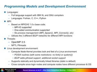 Advances at the Argonne Leadership Computing Center | PPTX