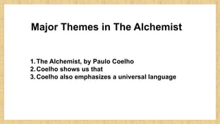 The Alchemist novel | PPTX