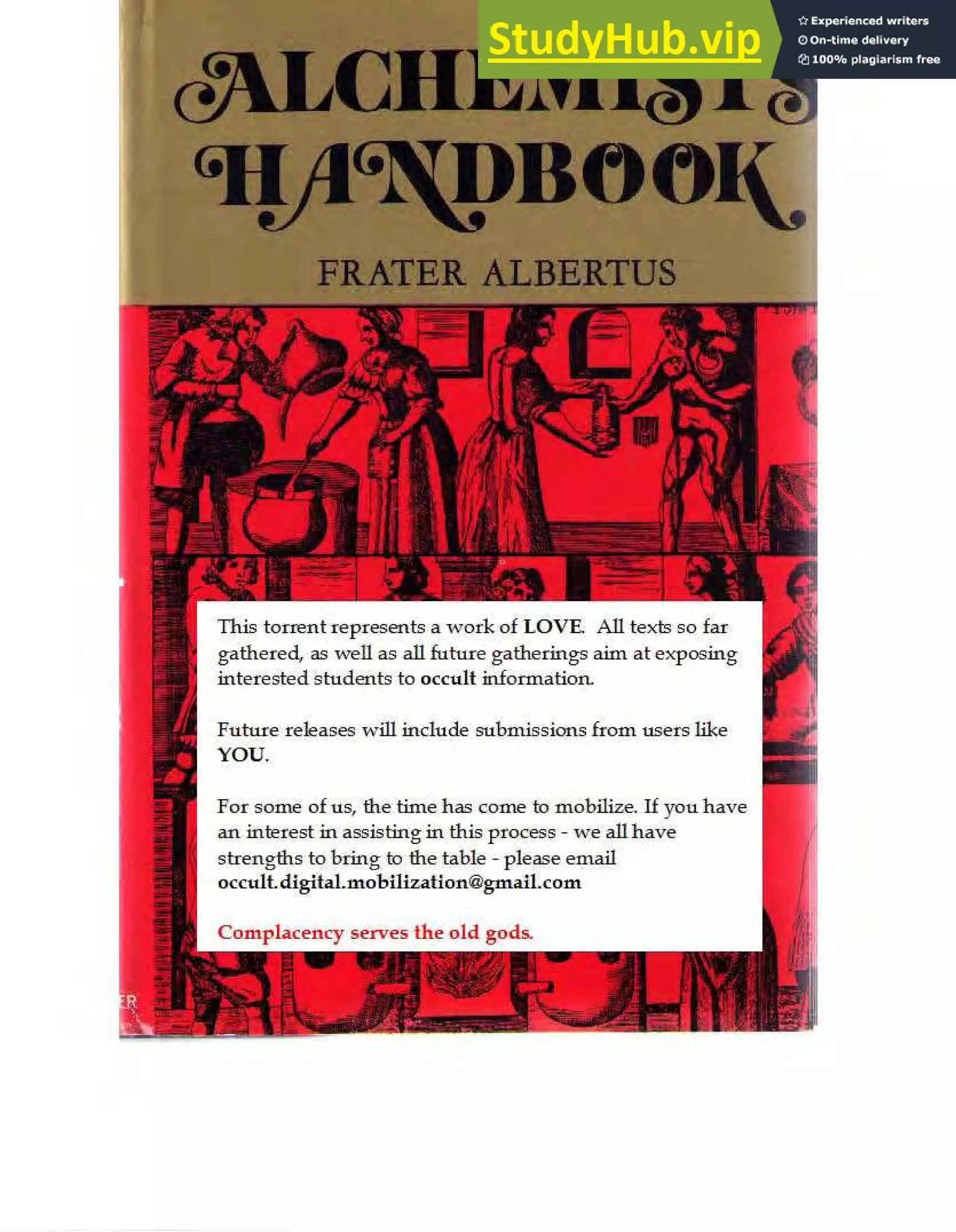 Alchemists Handbook Frater Albertus | PDF