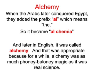 Alchemy PowerPoint Presentation - Chemistry | PPT