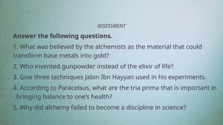 Alchemy the pre form of Chemistry is.pptx