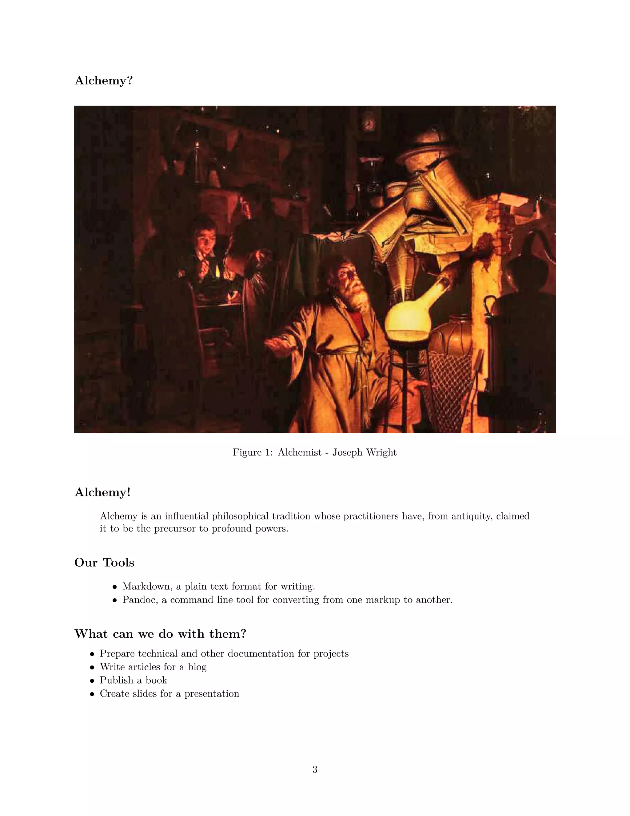 Publishing alchemy with markdown and pandoc | PDF