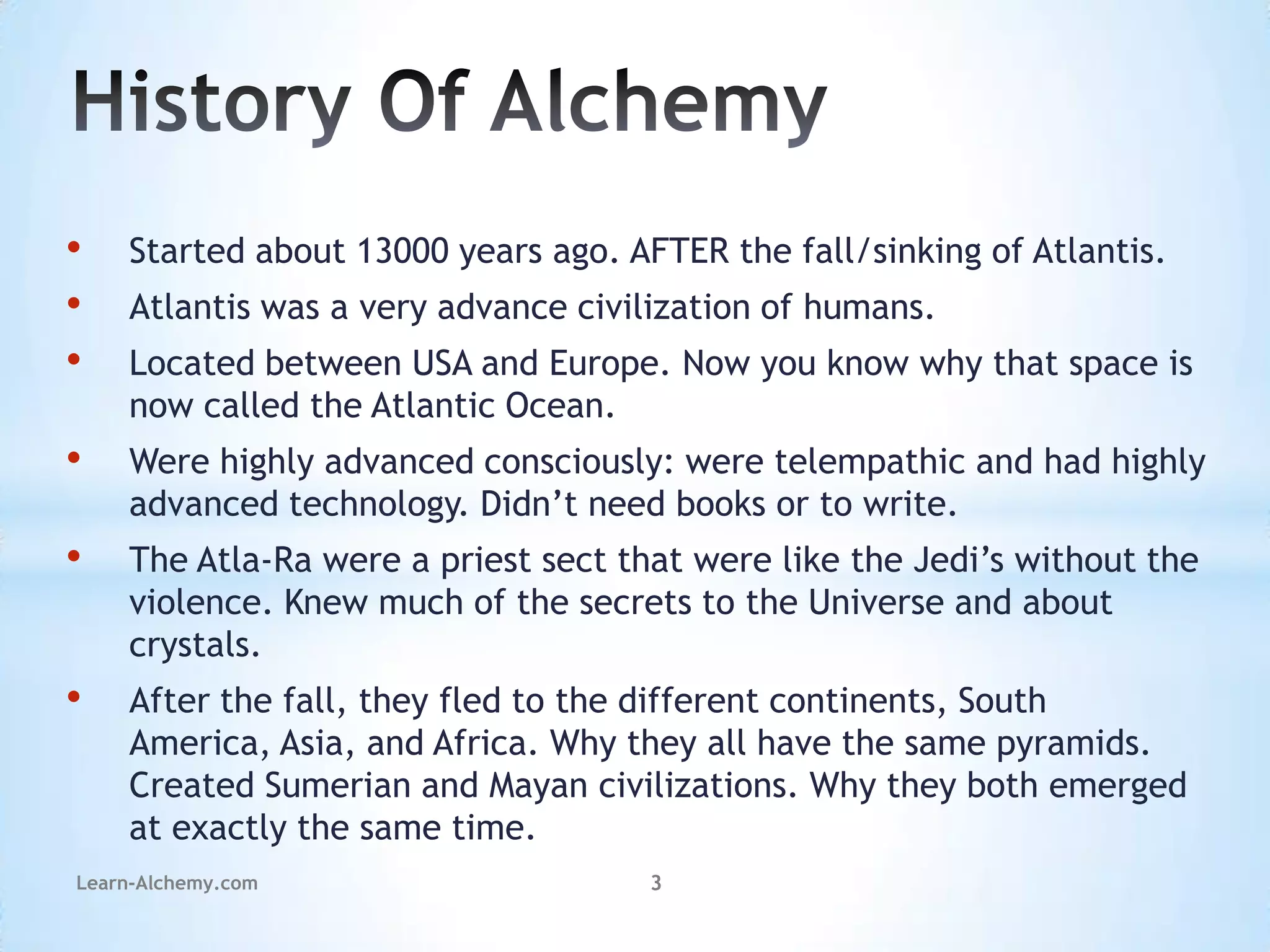 Learn Alchemy | PPT