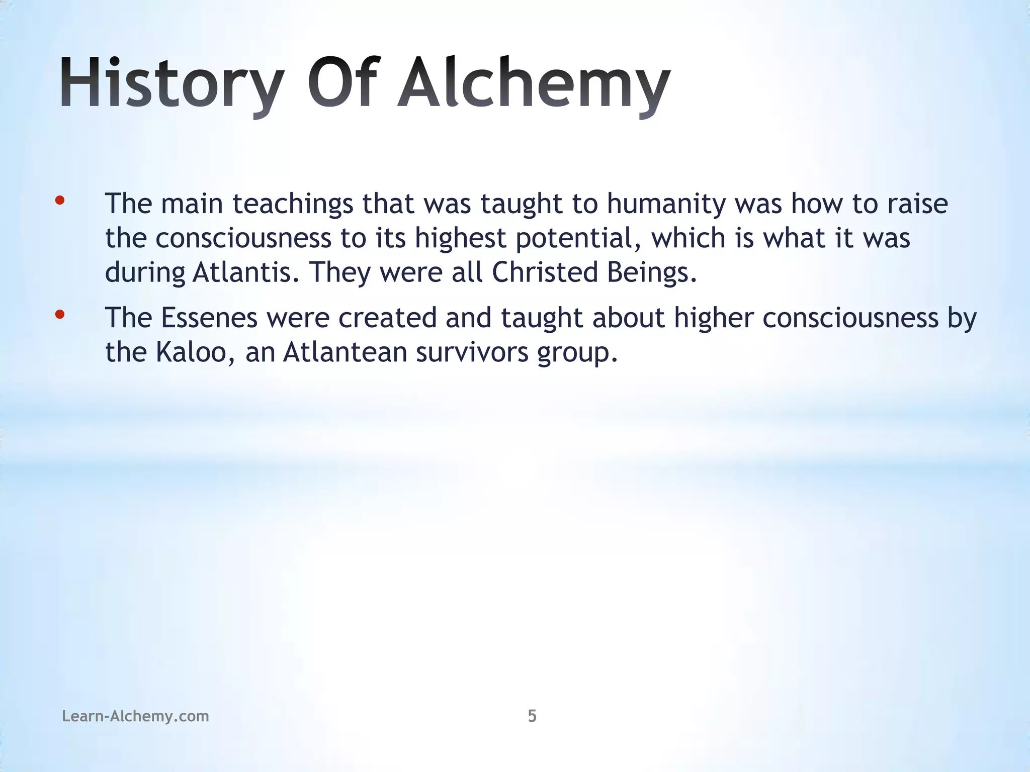Learn Alchemy | PPT