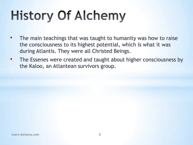 Learn Alchemy | PPT