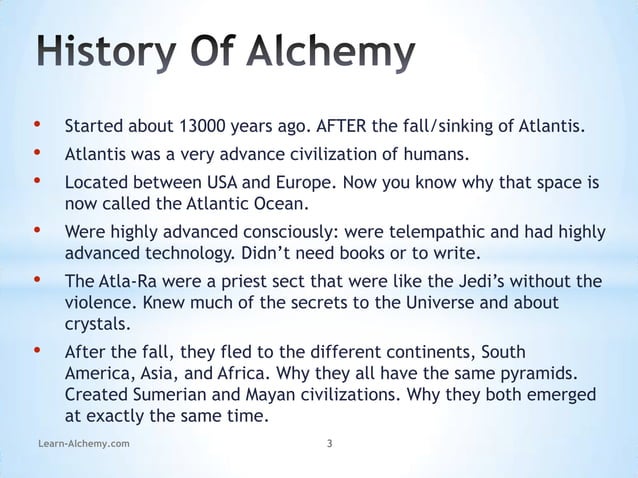 Learn Alchemy | PPT