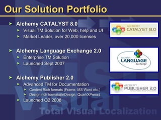 Alchemy Catalyst 8.0 | PPT