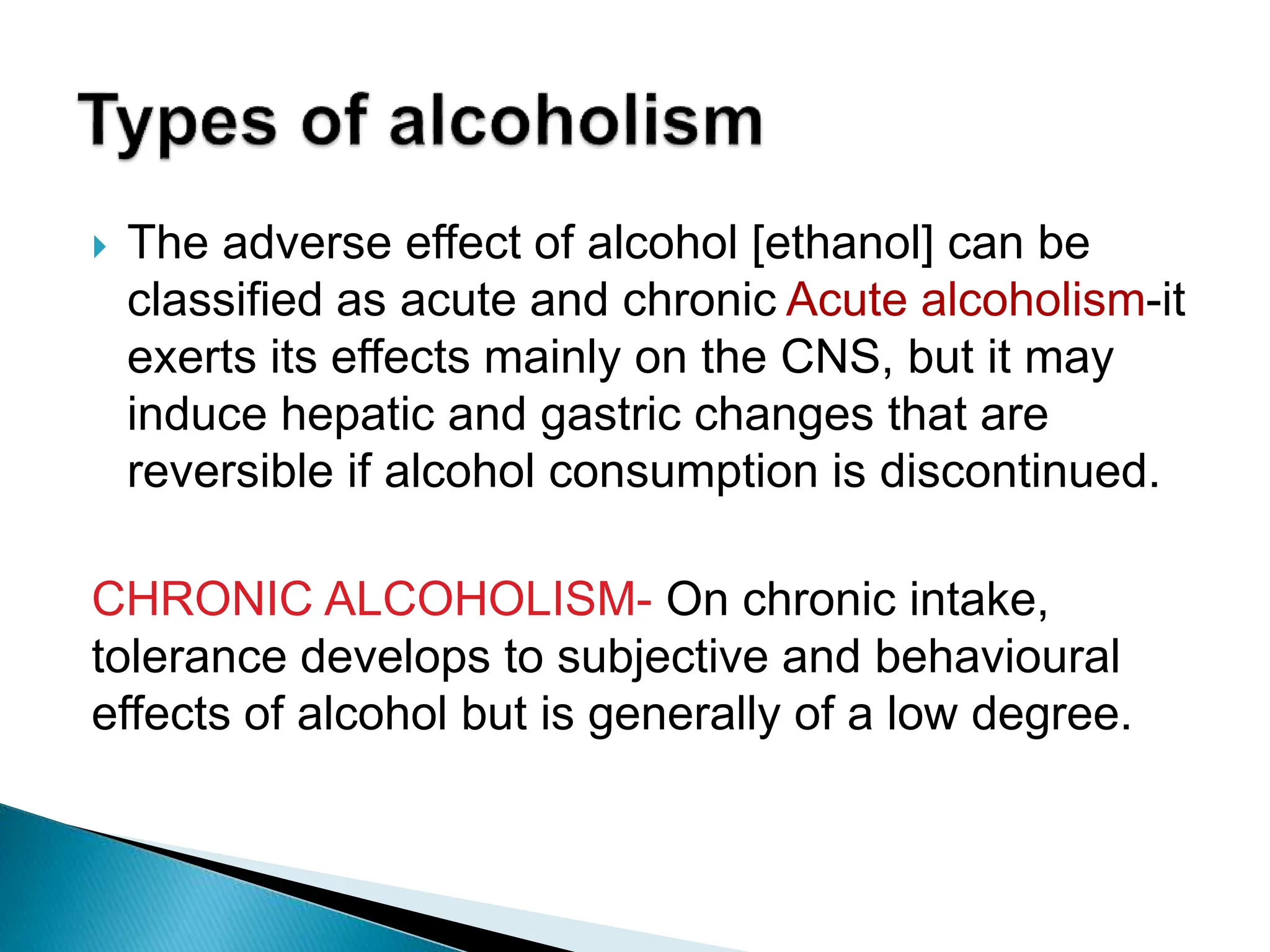 ALCOHOLISM and it's history and classification. pptx | PPTX