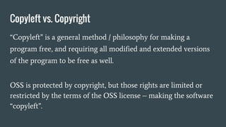 Open source software licenses | PPTX
