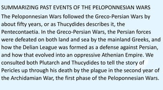 Alcibiades in Peloponnesian War, according to Plutarch, Thucydides, and ...