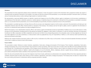 Alcidion Product Overview Webinar | PDF