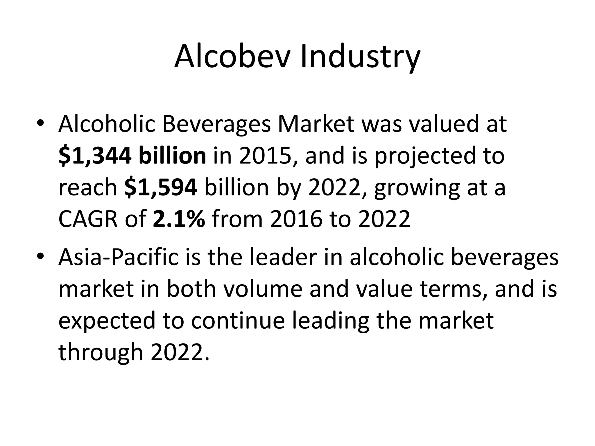 Alcobev Industry-Introduction | PPTX