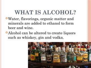 Alcohol effect on human metal and physical health | PPTX